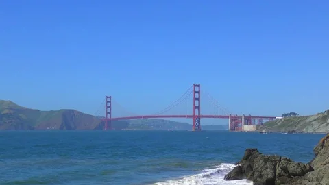 The Golden Gate Bridge as seen from Chin... | Stock Video | Pond5