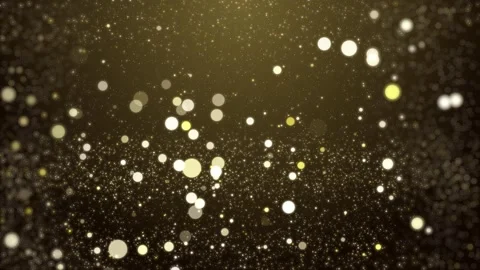 Golden glittering particles falling on s... | Stock Video | Pond5