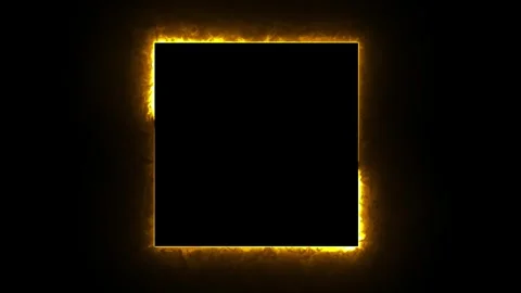 golden glowing square border animation l... | Stock Video | Pond5