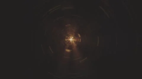 Golden Light Energy Portal Sci-fi Backgr... | Stock Video | Pond5