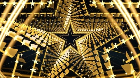 Golden Magic star Background in Loop, st... | Stock Video | Pond5