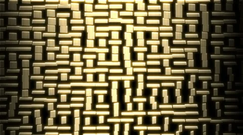 Golden Maze Shaking Loop Animated Backgr... | Stock Video | Pond5