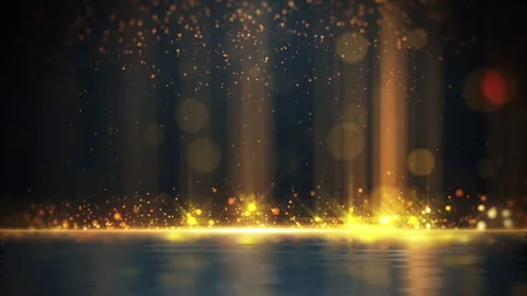 Gold Rain Background Stock Videos – Royalty-Free HD & 4K Videos