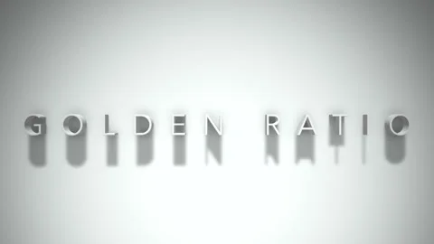 golden ratio 3D title animation with sha... | Stock Video | Pond5