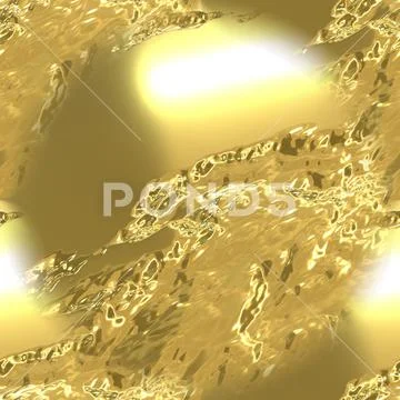 Golden, rough surface with sun glare. Gold seamless background ...