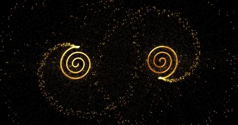 Golden spiral in the form of two connect... | Stock Video | Pond5