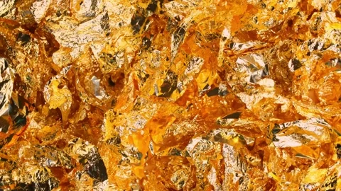 Golden texture background in slow motion... | Stock Video | Pond5