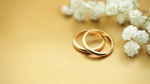Golden wedding background | Stock Video | Pond5