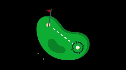 Golf Animated Icons pack green screen ba... | Stock Video | Pond5