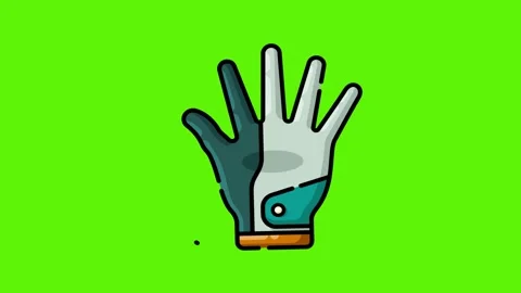 Golf Animated Icons pack green screen ba... | Stock Video | Pond5