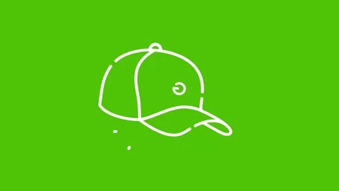 Golf Animated line Icons pack on green s... | Stock Video | Pond5