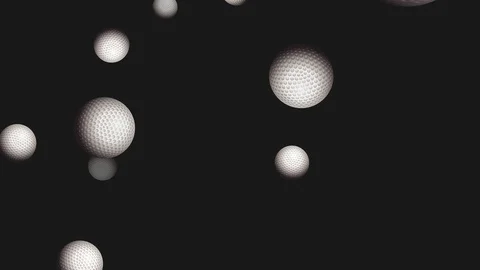 Golf Ball Background Animation. 4K,60fps | Stock Video | Pond5