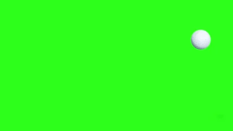Golf Ball Bouncing Across Bright Green B... | Stock Video | Pond5