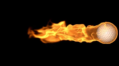Golf Ball Fire Stock Footage ~ Royalty Free Stock Videos | Pond5