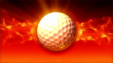Golf Ball Fire Stock Footage ~ Royalty Free Stock Videos | Pond5