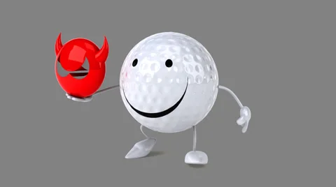 Golf - Computer animation | Stock Video | Pond5