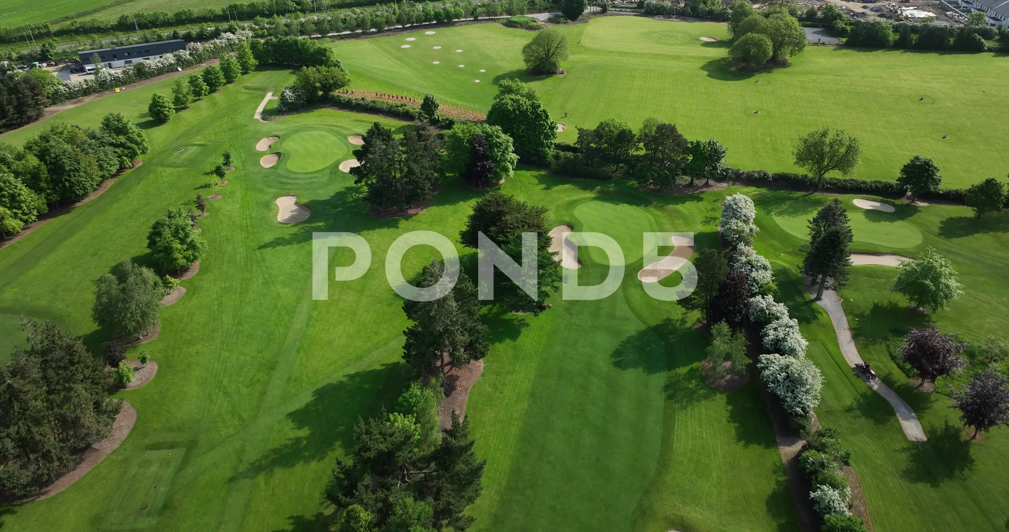Golf Course Green Panorama
