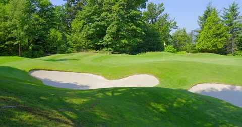 golf course with gorgeous green and fant... | Stock Video | Pond5