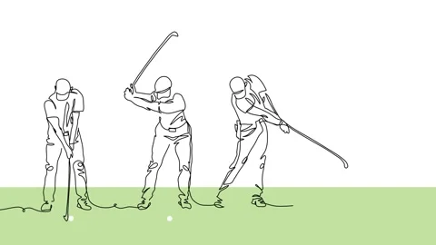 Golf Swing Animation Stock Video Footage | Royalty Free Golf Swing ...