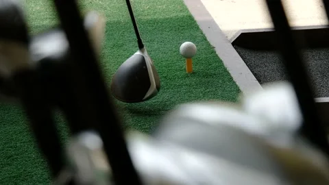 Golfer Practice Golf Swing with Her Driv... | Stock Video | Pond5