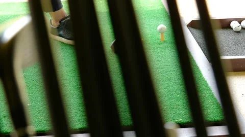 Golfer Practice Golf Swing with Her Driv... | Stock Video | Pond5