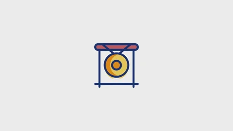 Gong Animated Icon | Stock Video | Pond5