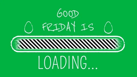 Good friday is loading animation on gree... | Stock Video | Pond5