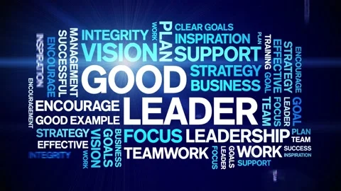 Good leader animated word cloud,animatio... | Stock Video | Pond5