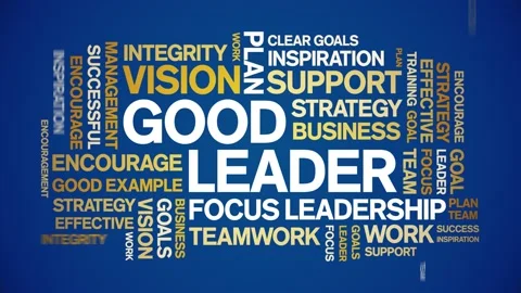 Good leader animated word cloud,animatio... | Stock Video | Pond5