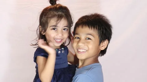 Good looking Brother and sister Hugging ... | Stock Video | Pond5