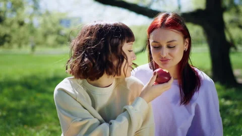 Two Young Ladies Eating Stock Videos – Royalty-Free HD & 4K Videos | Pond5