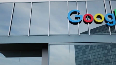 Google Alphabet Logo showcased on the o... | Stock Video | Pond5