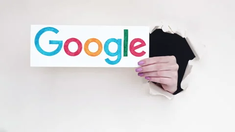 google logo internet search engine hand ... | Stock Video | Pond5