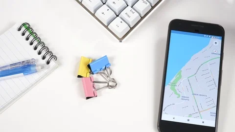 Google Maps Open On Smartphone Display S... | Stock Video | Pond5