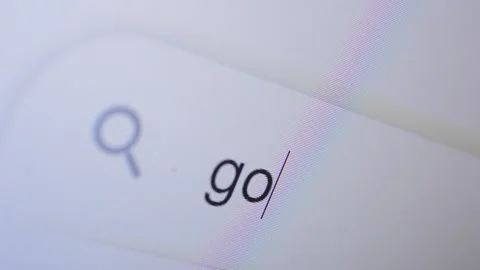 google text browse on the search bar of ... | Stock Video | Pond5