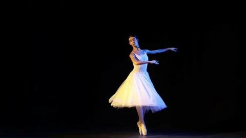 Ballet Dancer On Stage Stock Video Footage | Royalty Free Ballet Dancer ...