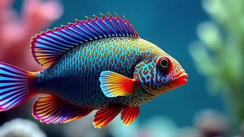 Gorgeous Mandarin Fish Magnificent Manda... | Stock Video | Pond5