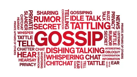Gossip animated word cloud,animation tag... | Stock Video | Pond5
