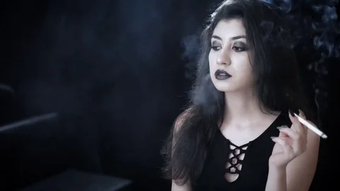 Goth Girl Smoking Stock Videos – Royalty-Free HD & 4K Videos