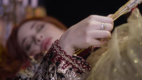 Gothic Renaissance Portraits: Red Queen,... | Stock Video | Pond5