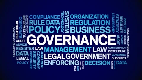 Governance animated word cloud,animation... | Stock Video | Pond5