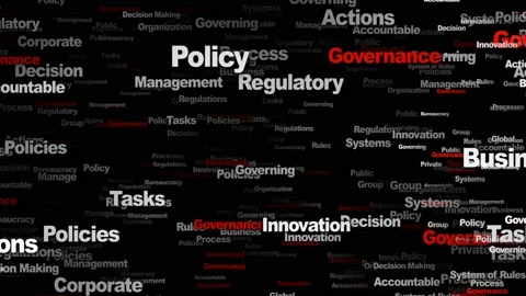 GOVERNANCE Keywords Animation, Backgroun... | Stock Video | Pond5