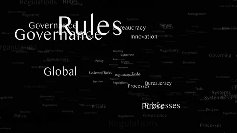 GOVERNANCE Keywords Animation, Backgroun... | Stock Video | Pond5