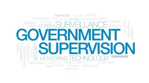 Government supervision animated word clo... | Stock Video | Pond5