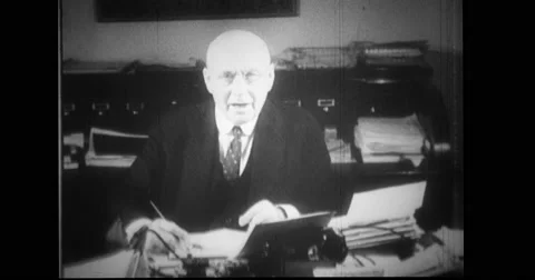 Governor Frank F. Merriam giving speech ... | Stock Video | Pond5