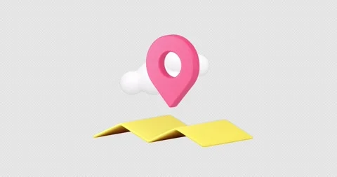 GPS GPRS digital map navigation 3d icon ... | Stock Video | Pond5