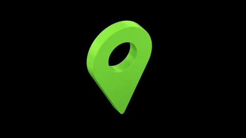 GPS Location Pin pointer animated icon o... | Stock Video | Pond5