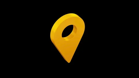 GPS Location Pin pointer animated icon o... | Stock Video | Pond5