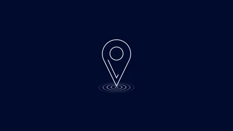 Gps Location Pointer Animated Icon. Loca... | Stock Video | Pond5