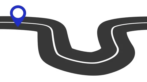 Road Map Animation Stock Video Footage | Royalty Free Road Map ...